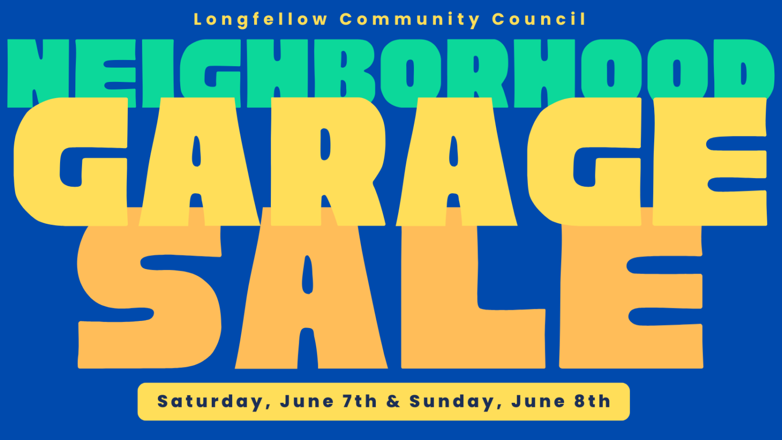 Longfellow Garage Sale Weekend - Longfellow Community Council